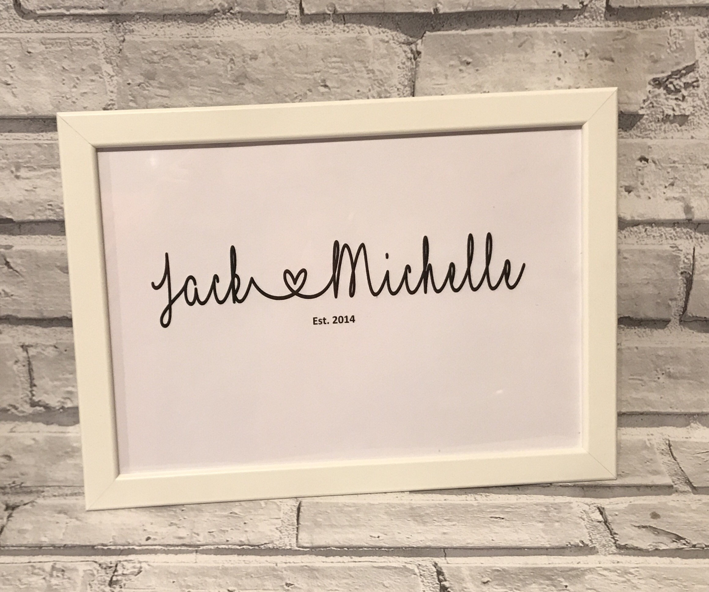 Personalised Couples Print Engagement Gift Wedding Gift - Etsy