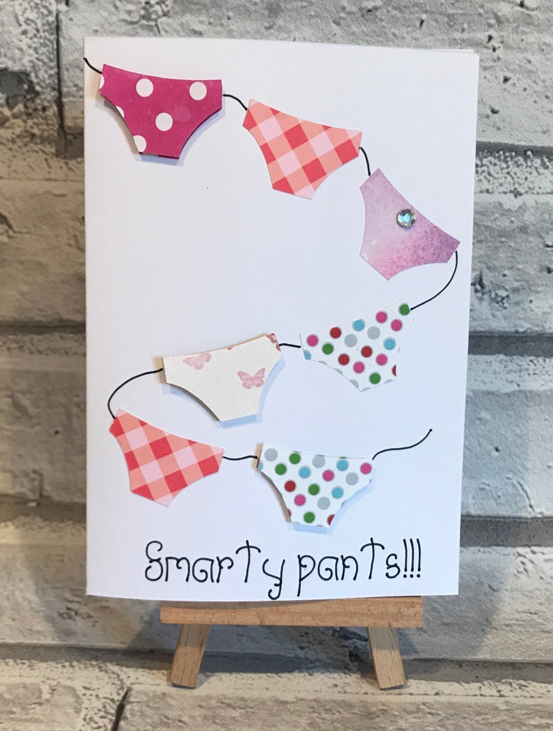 Smarty Pants Card Congratulations Card Well Done Card Etsy
