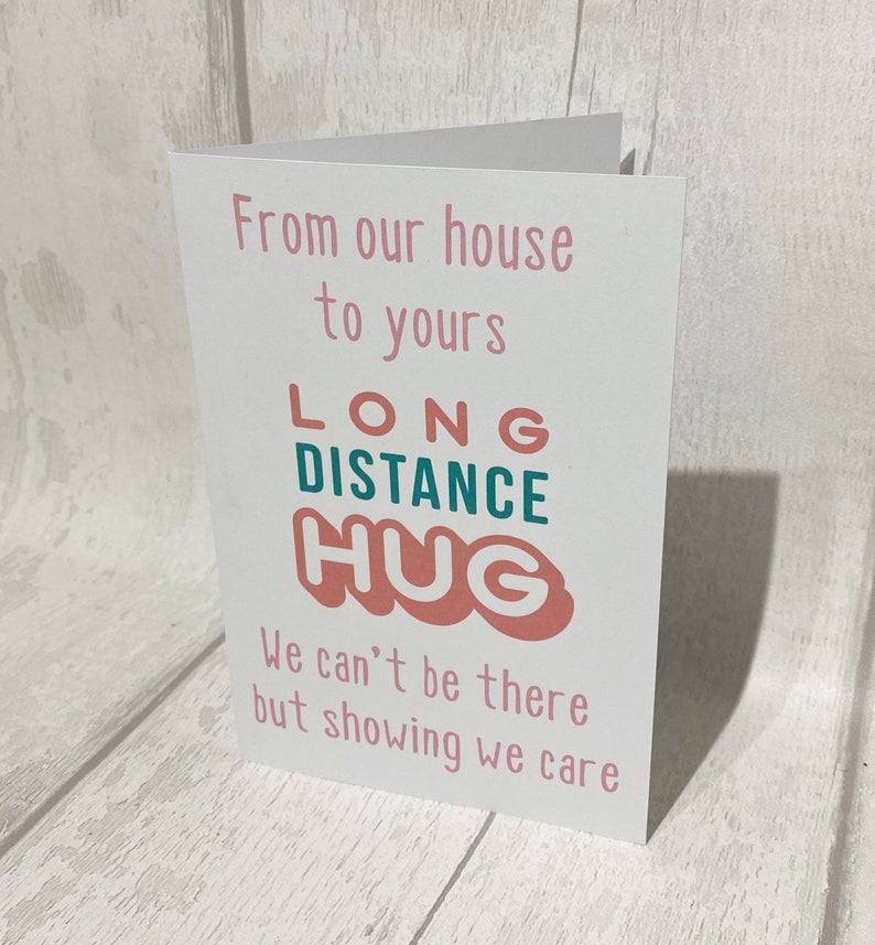 Pocket Hug, Long Distance Hug Card, From Our House to Yours Card ...