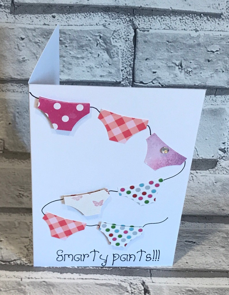 Smarty Pants Card Congratulations Card Well Done Card Etsy