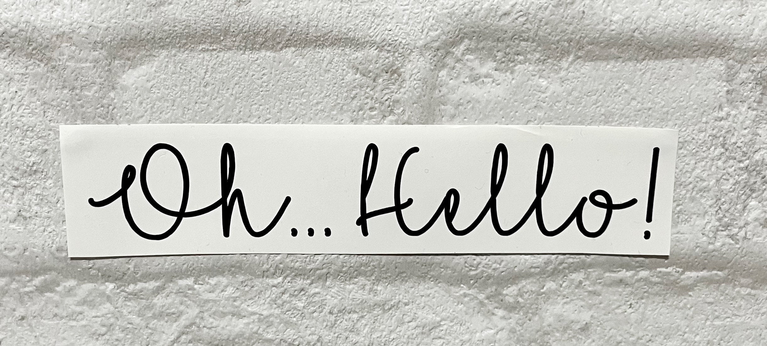 Letterbox Vinyl Sticker, Oh Hello Sticker, Sticker for Letterbox, - Etsy UK