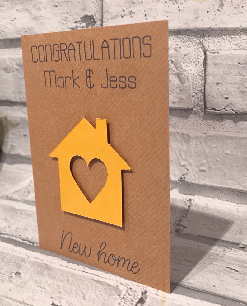 Personalised New Home Card, New Home Greetings Card, Congratulations on ...