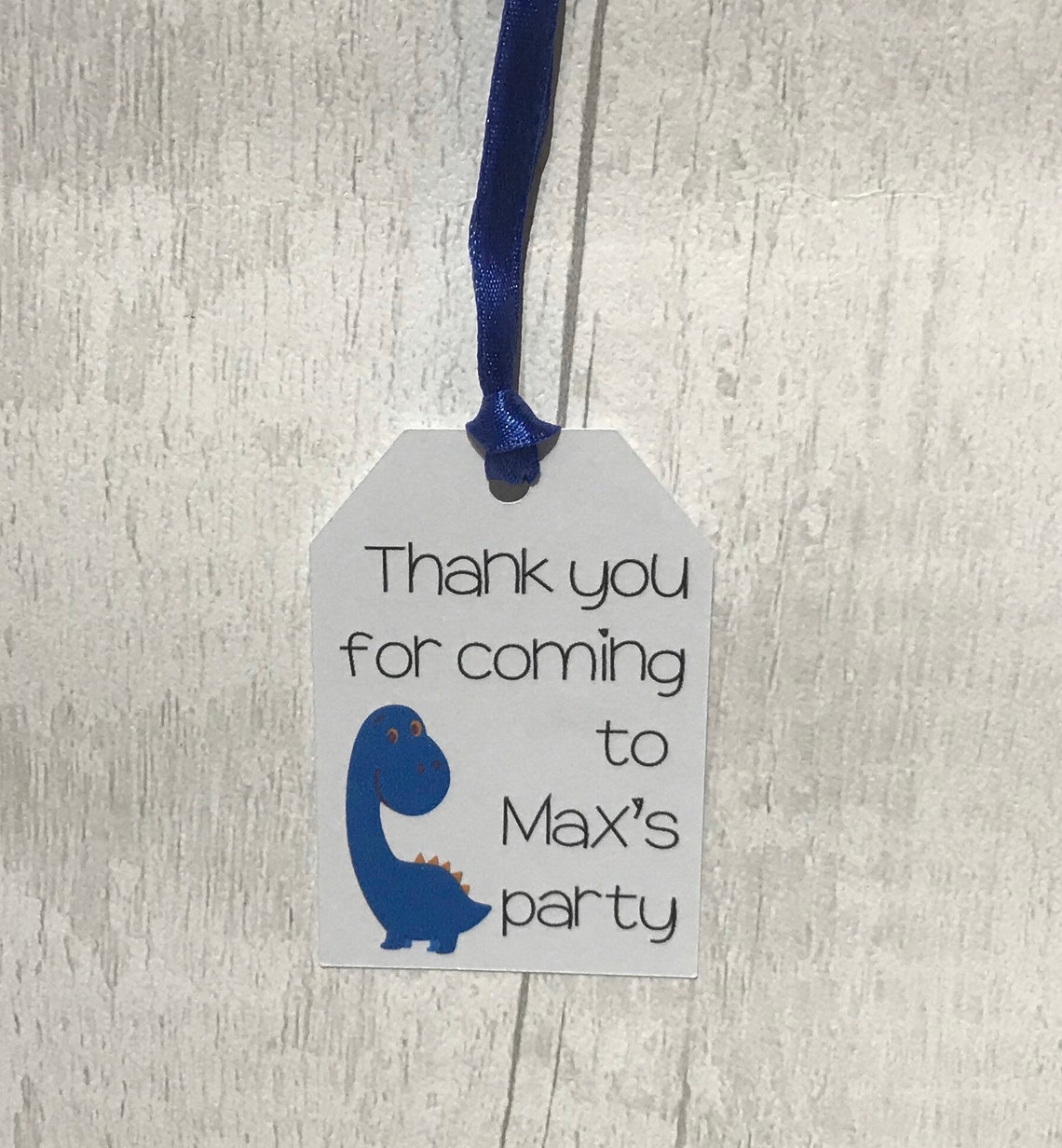 Birthday Party Tags, Thank You for Coming to My Party, Dinosaur Thank ...