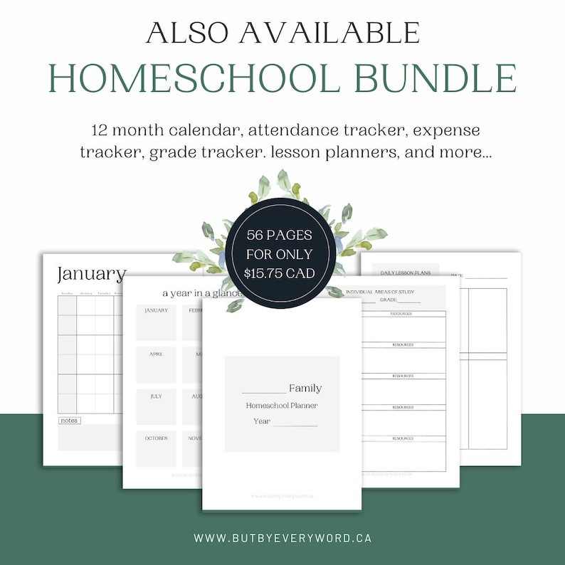 Printable Attendance Record Undated Homeschool Attendance Sheet ...