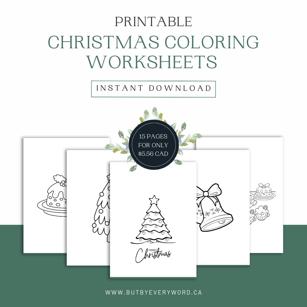 Simple Christmas Colouring Pages | Christmas Preschool Coloring ...