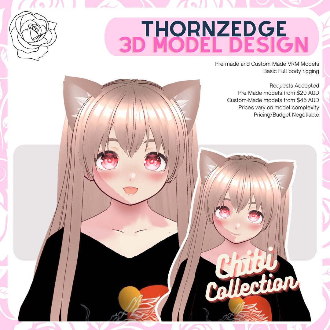 Pre-made 3D Vtube Model READY TO USE - Etsy UK