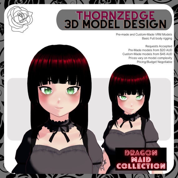 Pre-made 3D Vtube Model READY TO USE - Etsy