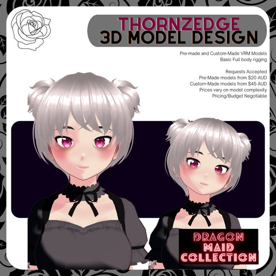 Pre-made 3D Vtube Model READY TO USE - Etsy