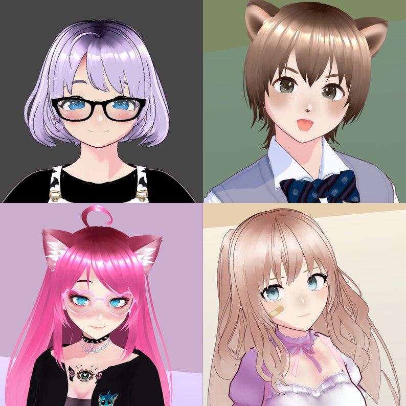 CUSTOM MADE VTUBERS 3D Models Ready to Use - Etsy