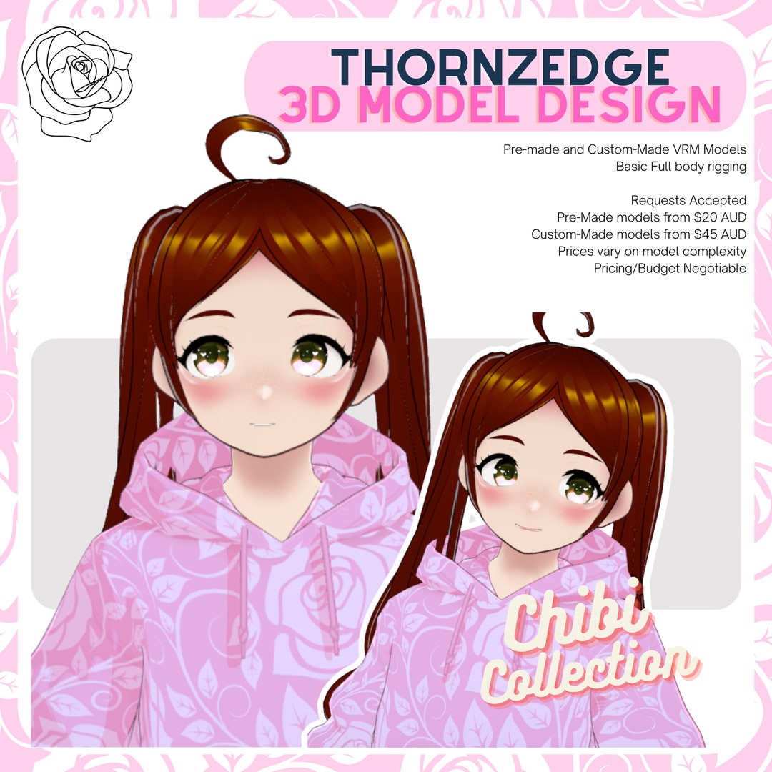 Pre-made 3D Vtube Model READY TO USE - Etsy