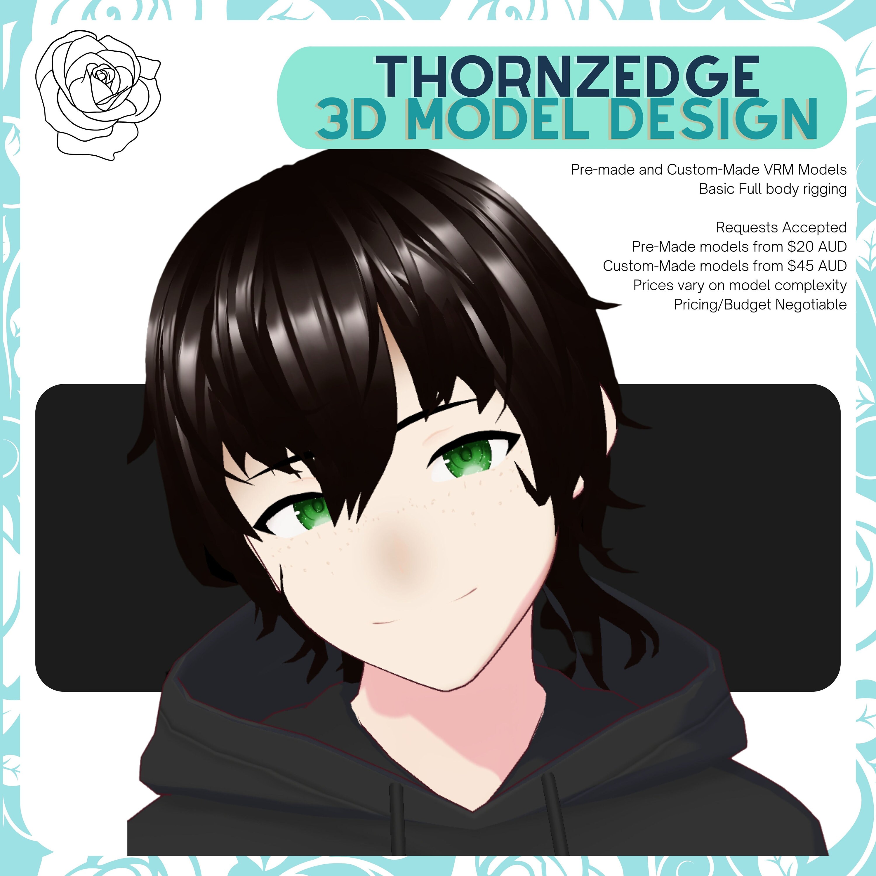 Pre-made V-tuber Model Ready to Use - Etsy Canada