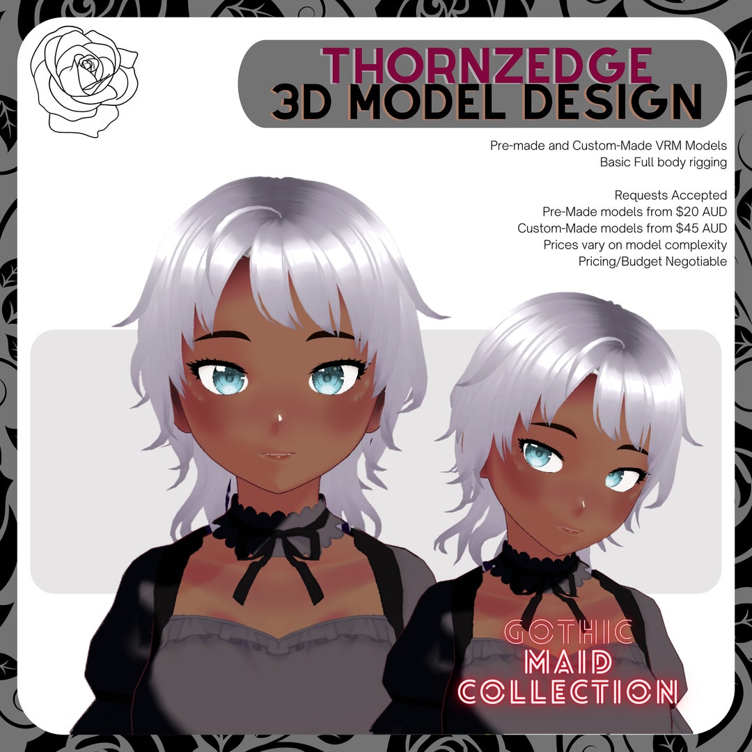 Pre-made 3D Vtube Model READY TO USE - Etsy