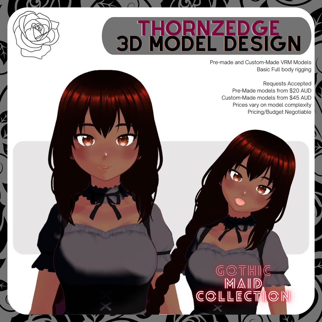 Pre-made 3D Vtube Model READY TO USE - Etsy Australia