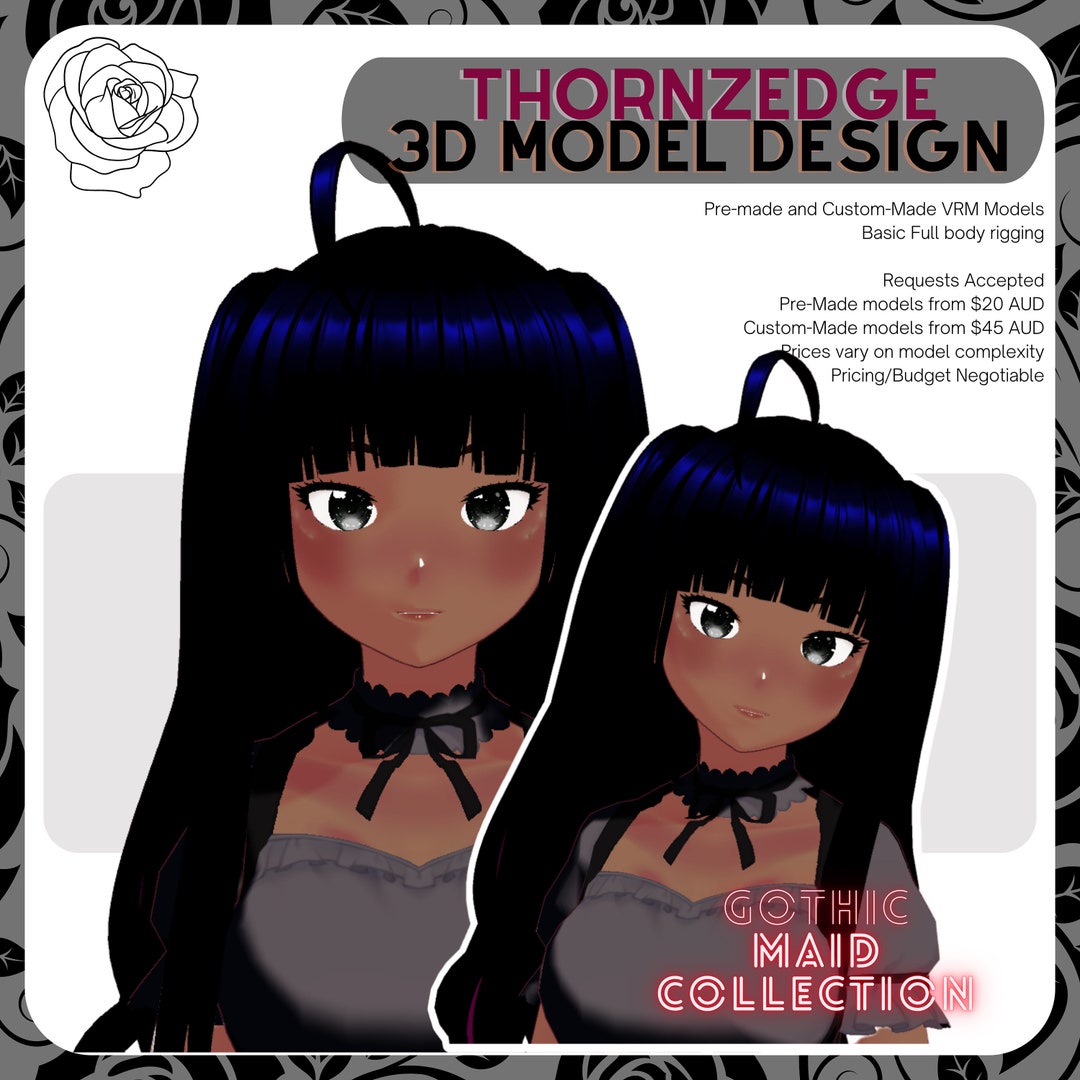 Pre-made 3D Vtube Model READY TO USE A - Etsy