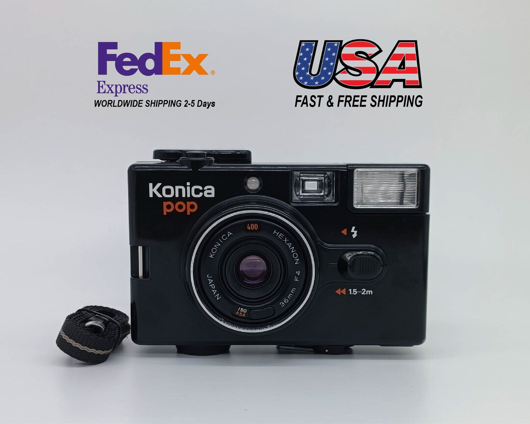 Konica Pop 35mm Film Camera 35mm Film Konica Lens F4 36mm Vintage ...