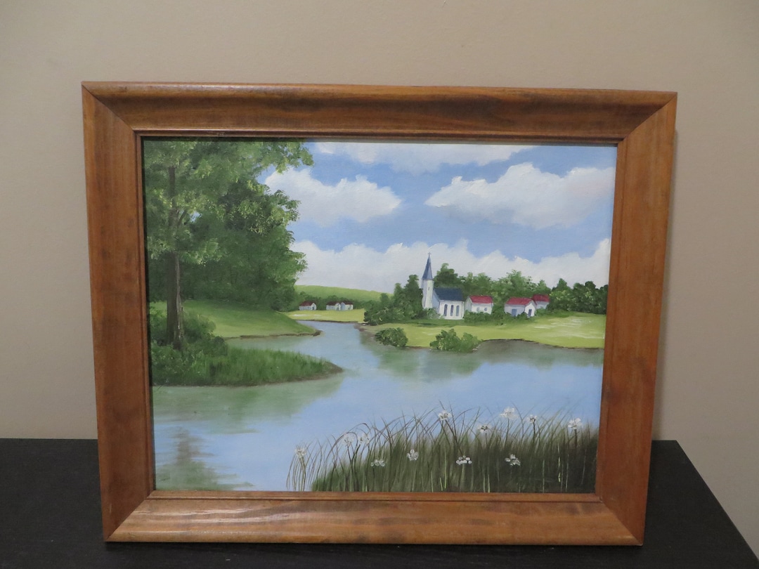 Fredrix Oil and Acrylic Painting, Vintage Fredrix Framed Painting - Etsy