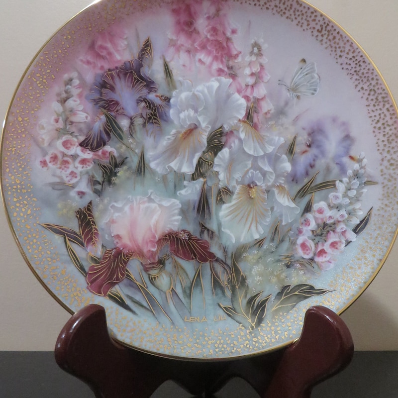 Iris Plates - Etsy