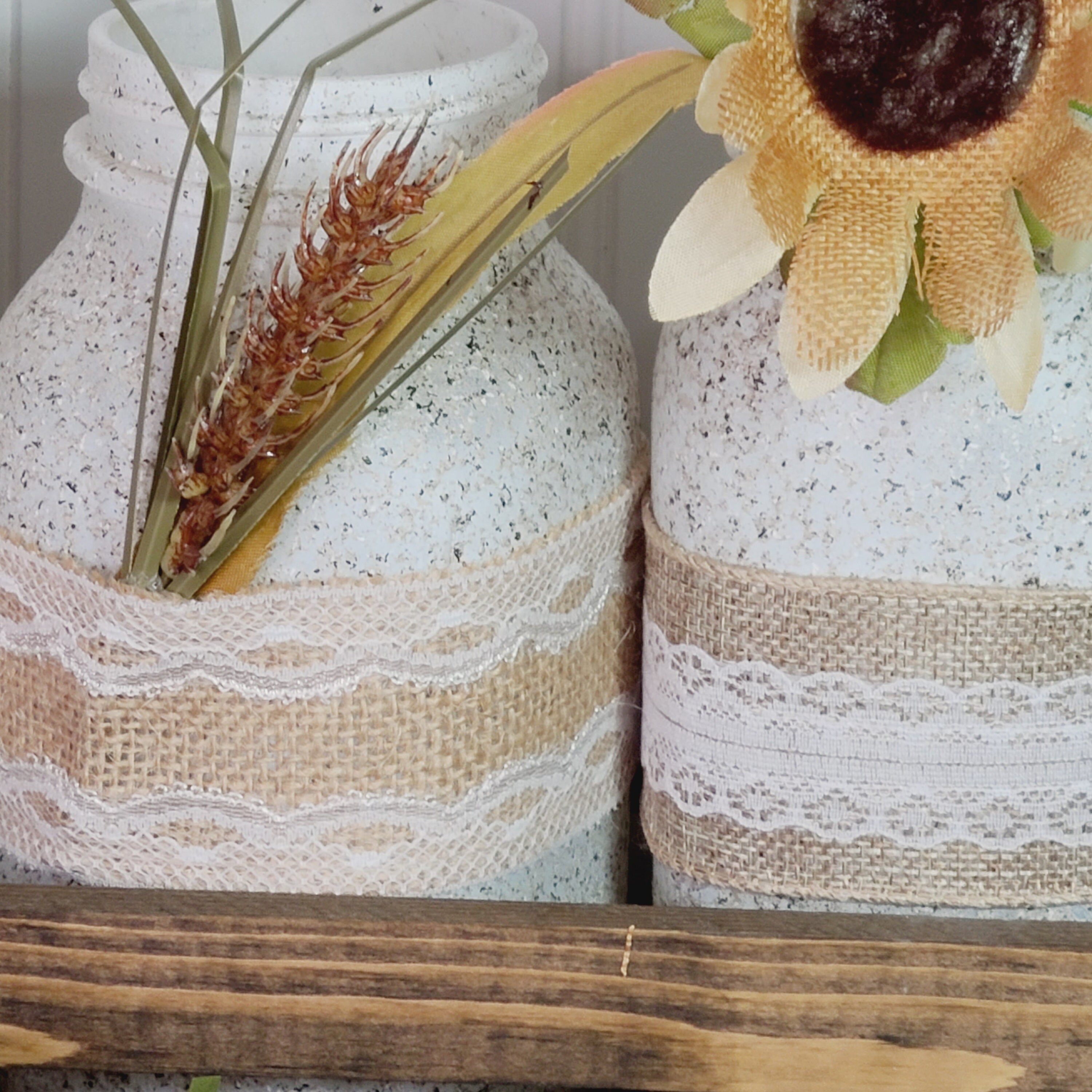 Farmhouse Style Mason Jar Tray Set Table Decor Bathroom | Etsy