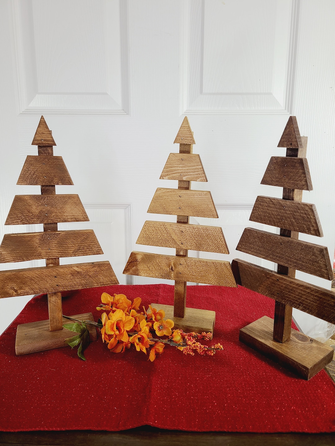 Rustic Wood Christmas Trees, Tabletop Christmas Trees - Etsy