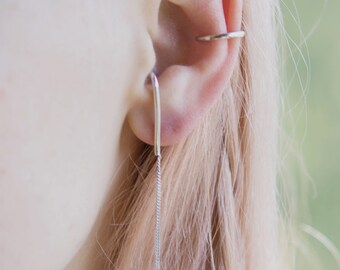 Chunky Conch Cuffs and Ear Lobe Stud Cuff in Sterling Silver | Etsy