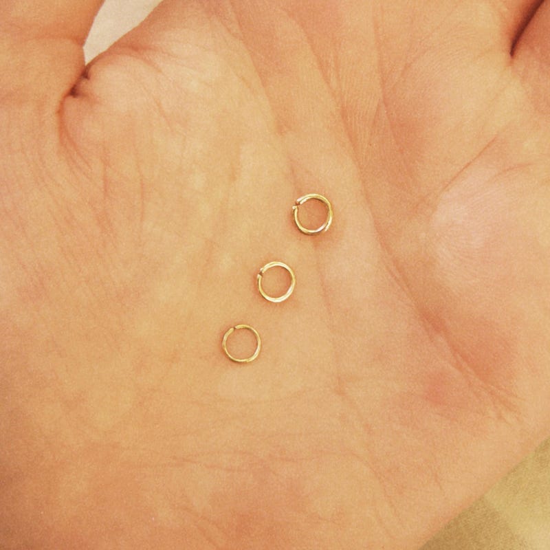 Gold Endless Hoop 3mm - Etsy UK