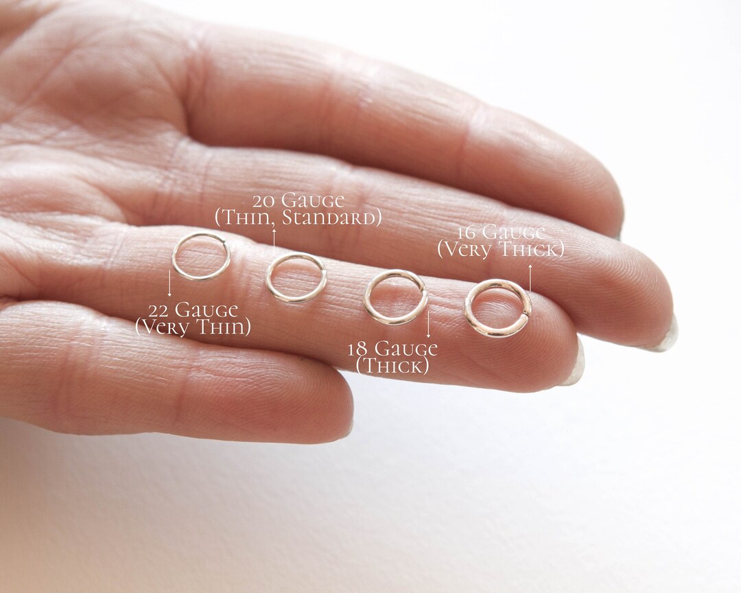 Sterling Silver Mini Hoop Earring: Handmade Rook, Daith, Tragus - Etsy