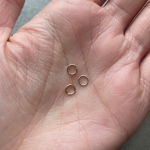 Tiny Gold Hoop Earring, Mini Hoop 3mm 4mm 5mm, Minimal Ear Piercing ...
