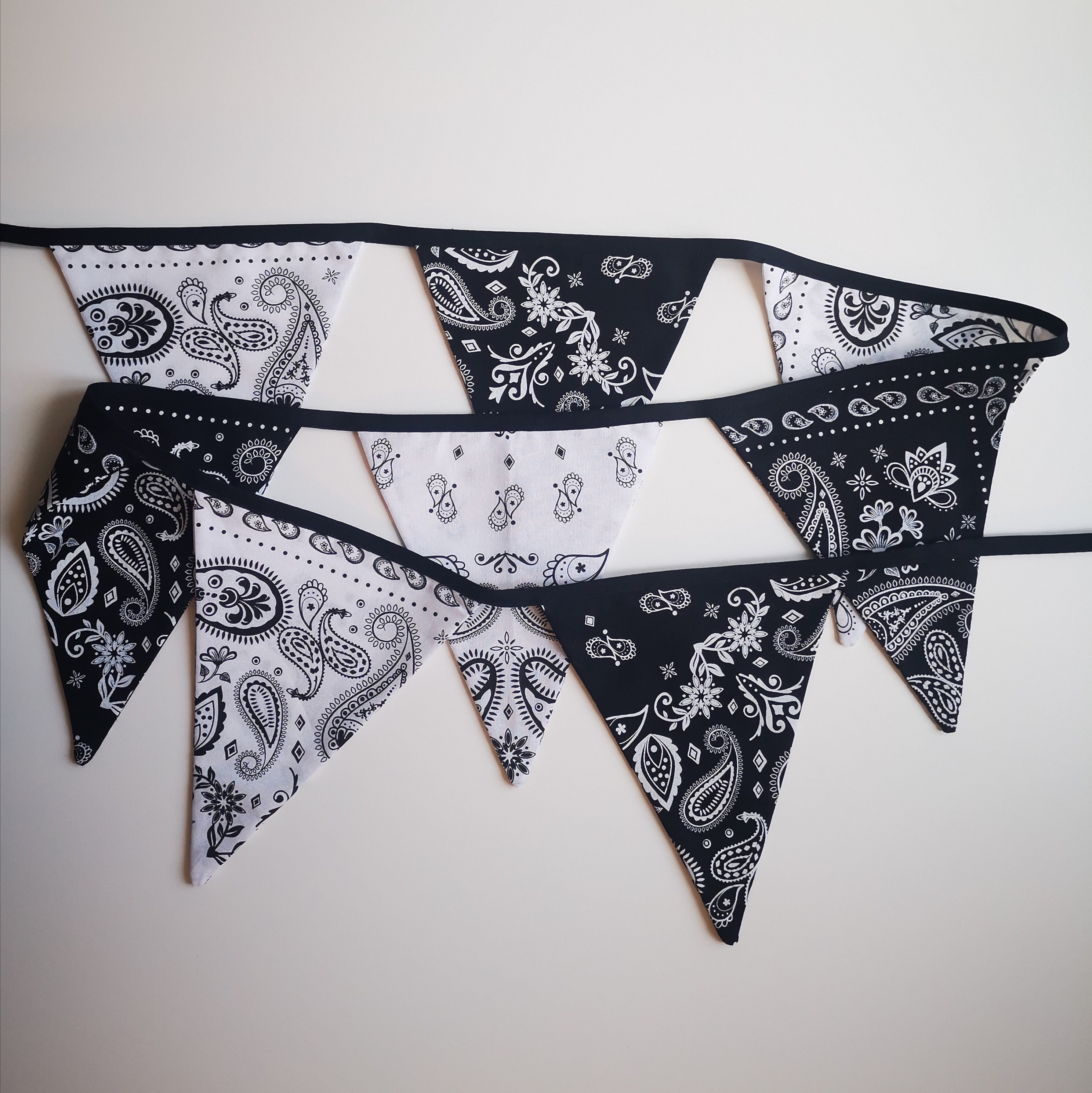 BANDANA GARLAND / Flags Deco /bandana Style Deco - Etsy