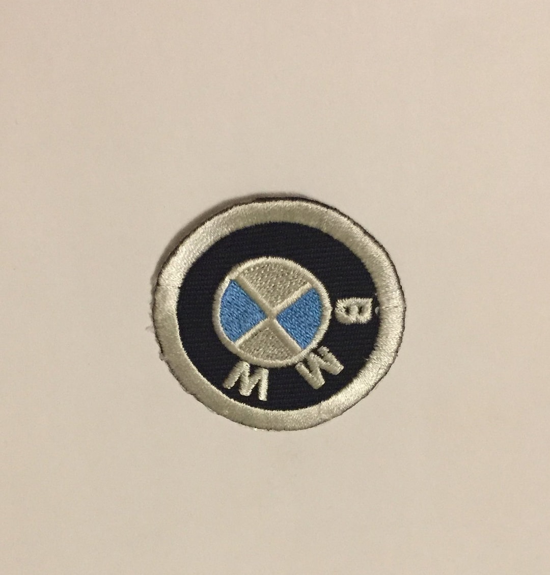 Vintage BMW Patch Embroidered Iron on Sew on Authentic Mid Century MOD ...