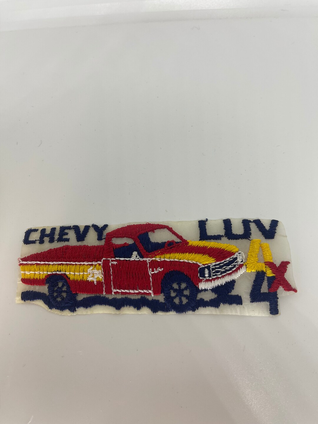 Vintage Patches Embroidered Iron on Sew on CHEVY LUV 4X4 Patch Logo - Etsy
