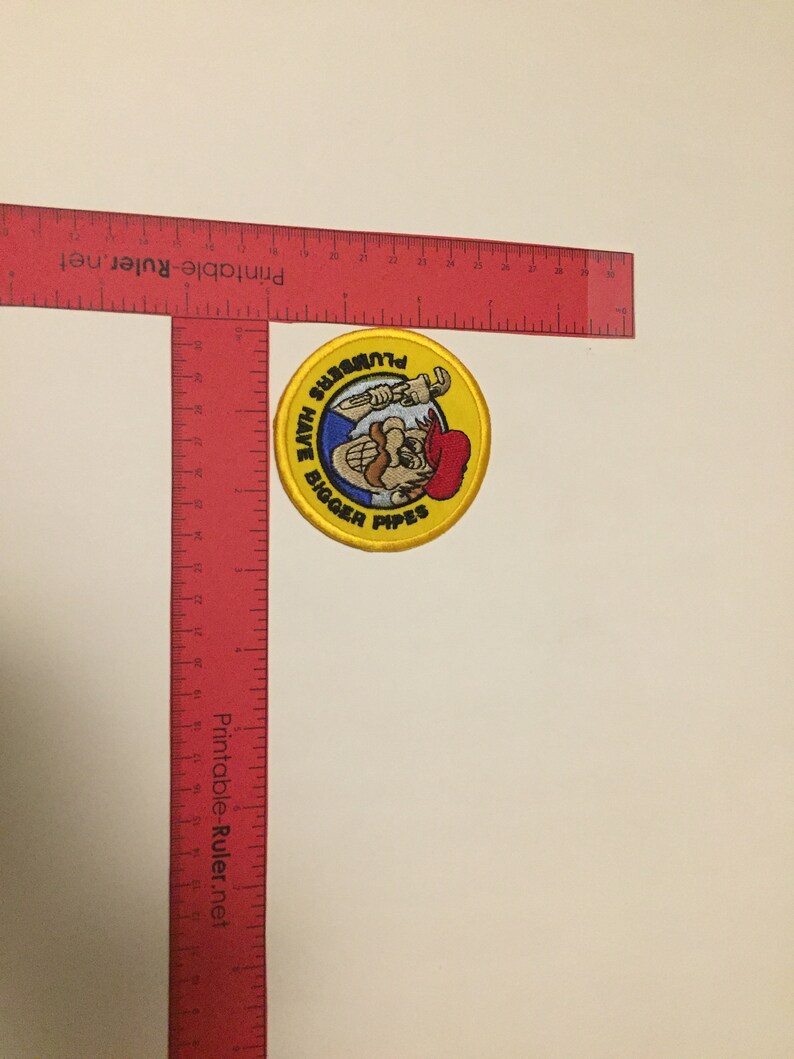 Vintage Patch Plumbers Embroidered Iron on Sew on Authentic Mid Century ...