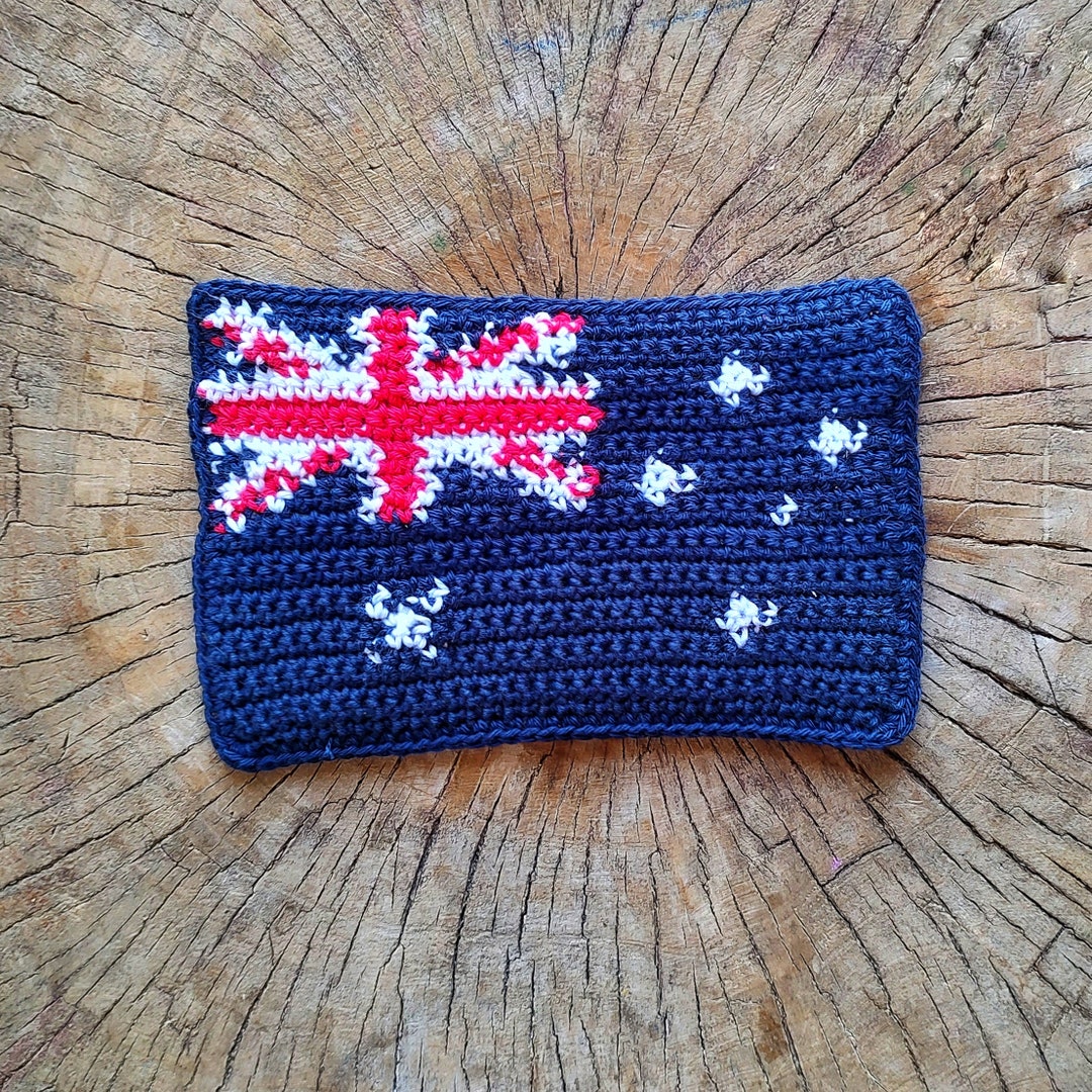 Crochet Pattern/ Flag of Australia, Aussie Flag, Coaster, Mug Rug ...