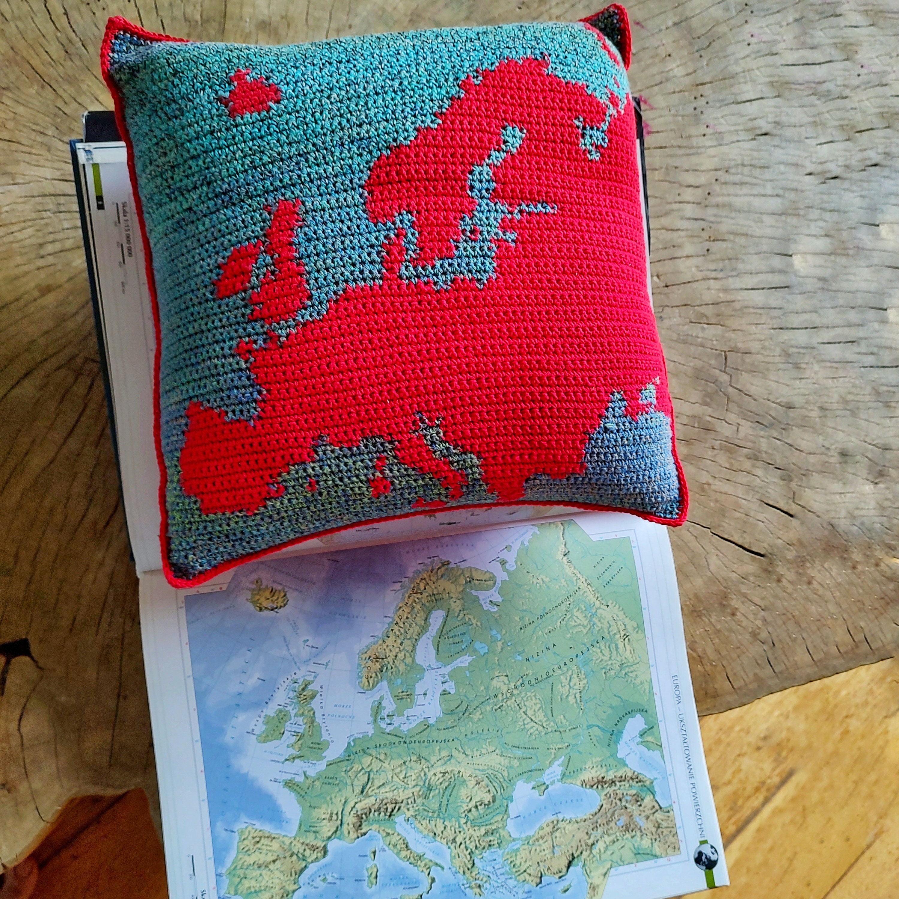 Crochet Pattern // Europe Map Pillow Decrative Pilllow - Etsy