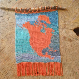 7 Crochet Patterns: Wall Hanging Montessori Map Set, Geography, Travel ...