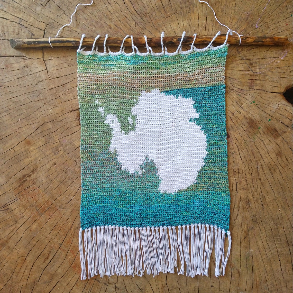 Crochet Pattern / Antarctica Map Montessori Wall Hanging - Etsy