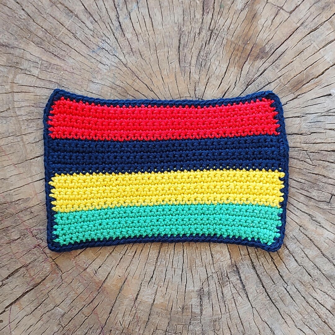 Mauritius Flag Crochet Pattern: Applique, Coaster, Bunting (PDF Pattern ...