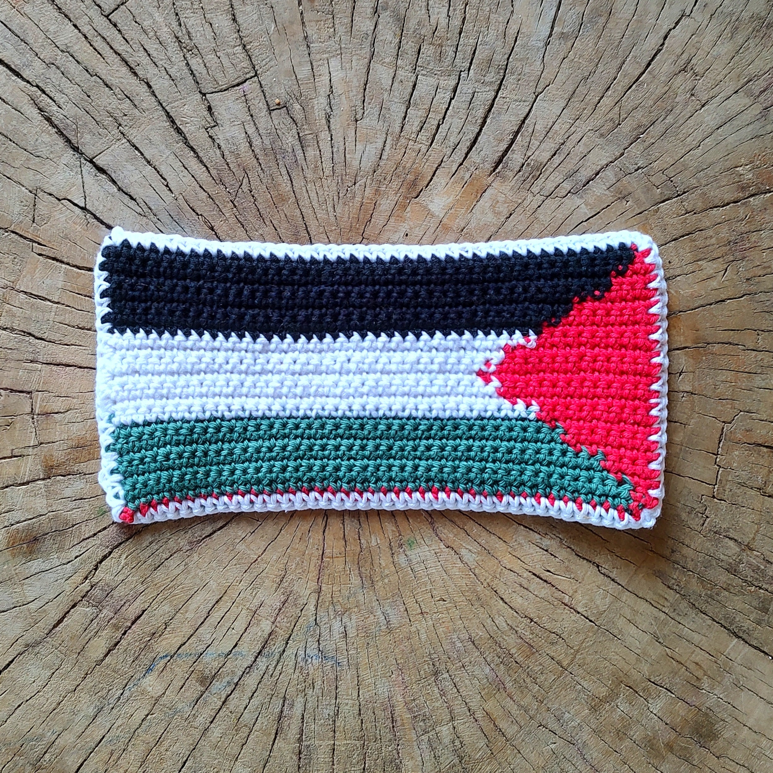 Crochet Pattern: Palestinian Flag, Crochet Applique, Flag of Palestine ...