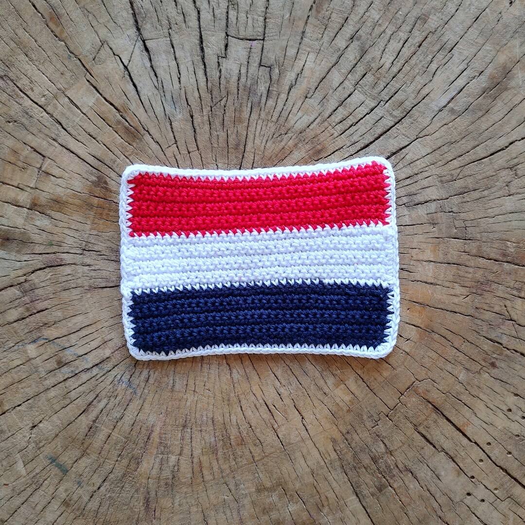 Crochet Netherlands Flag Pattern: Mug Rug, Applique, Bunting (PDF ...