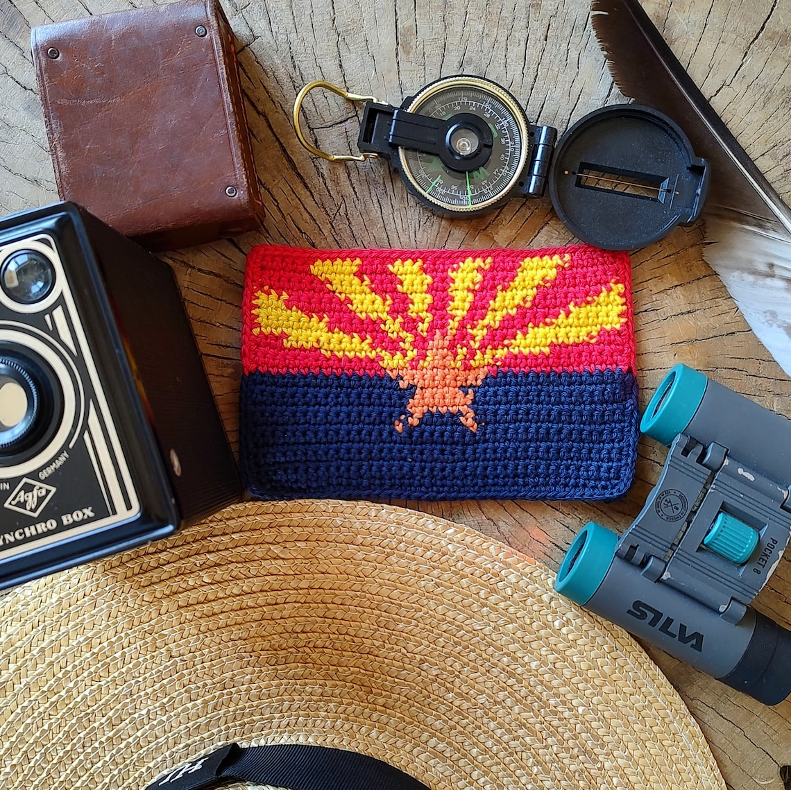 Crochet Pattern: Arizona Flag, State Flags, Independence Day, Mug Rug ...