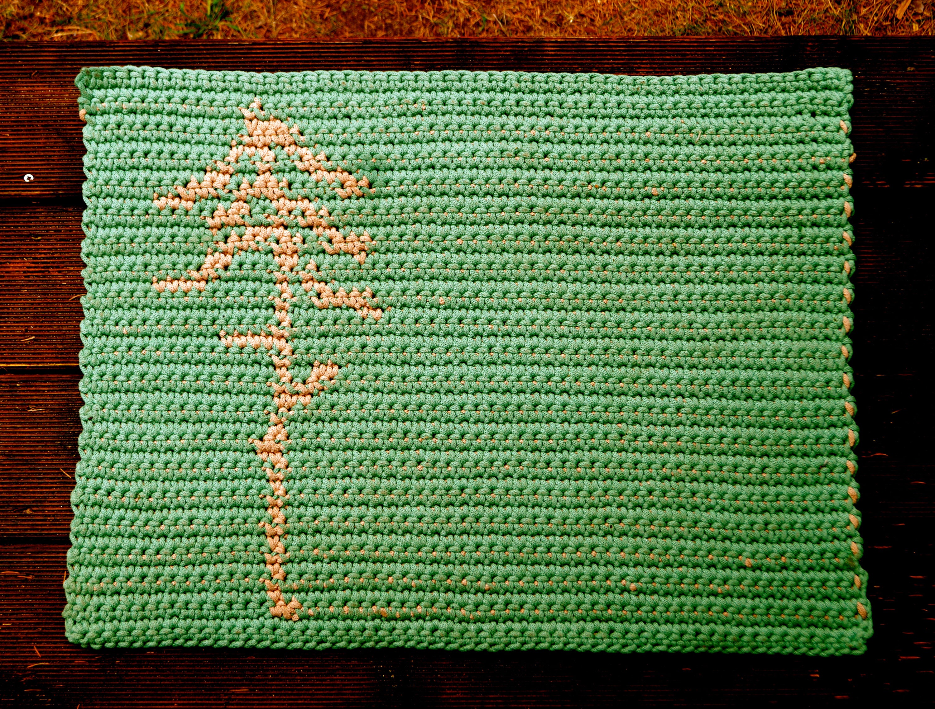 Crochet Pattern // Mini Forest Rug, Doormat, Floormat, Carpet, Cotton ...