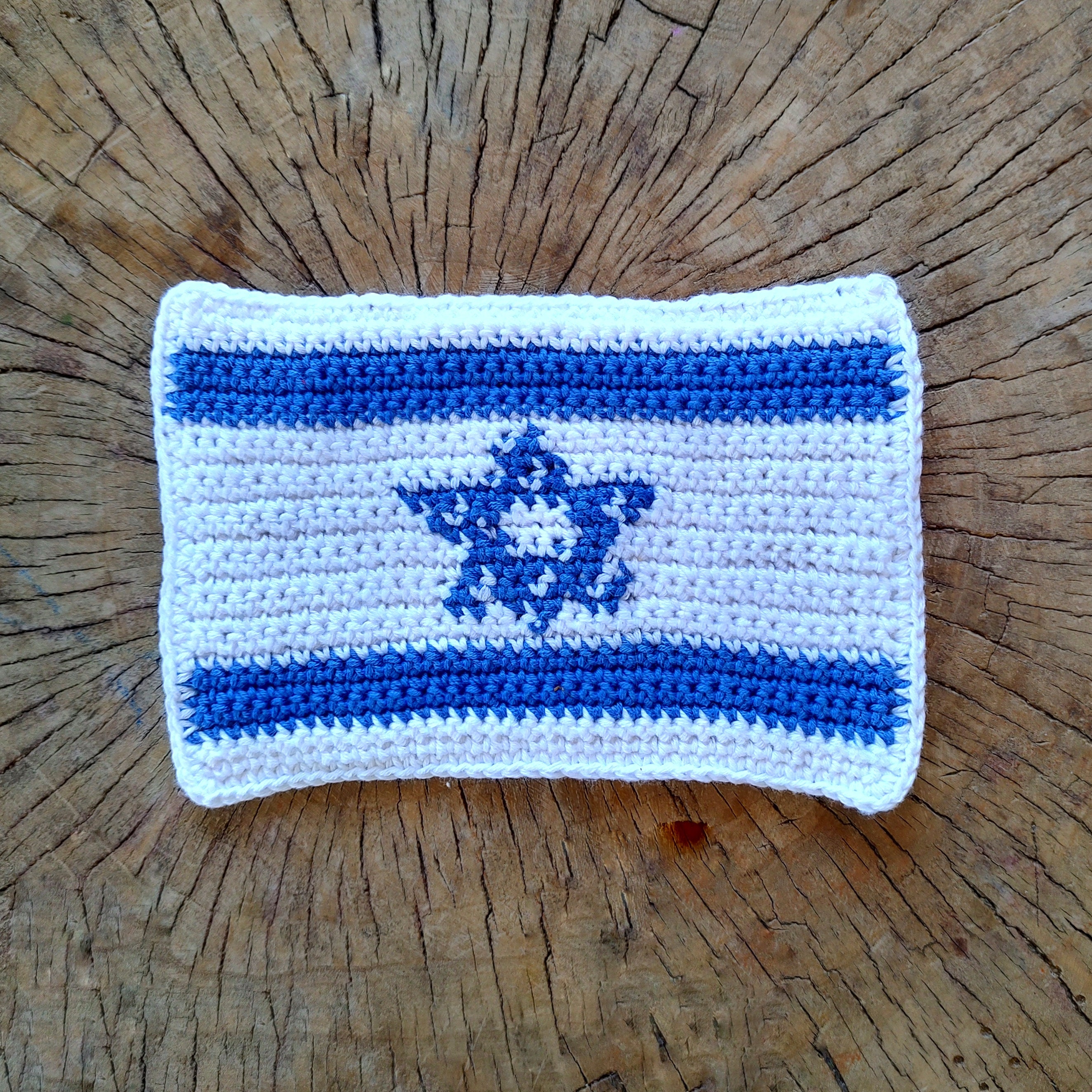 Crochet Pattern: Israeli Flag, Star of David, Israel, Jews, Judaism ...
