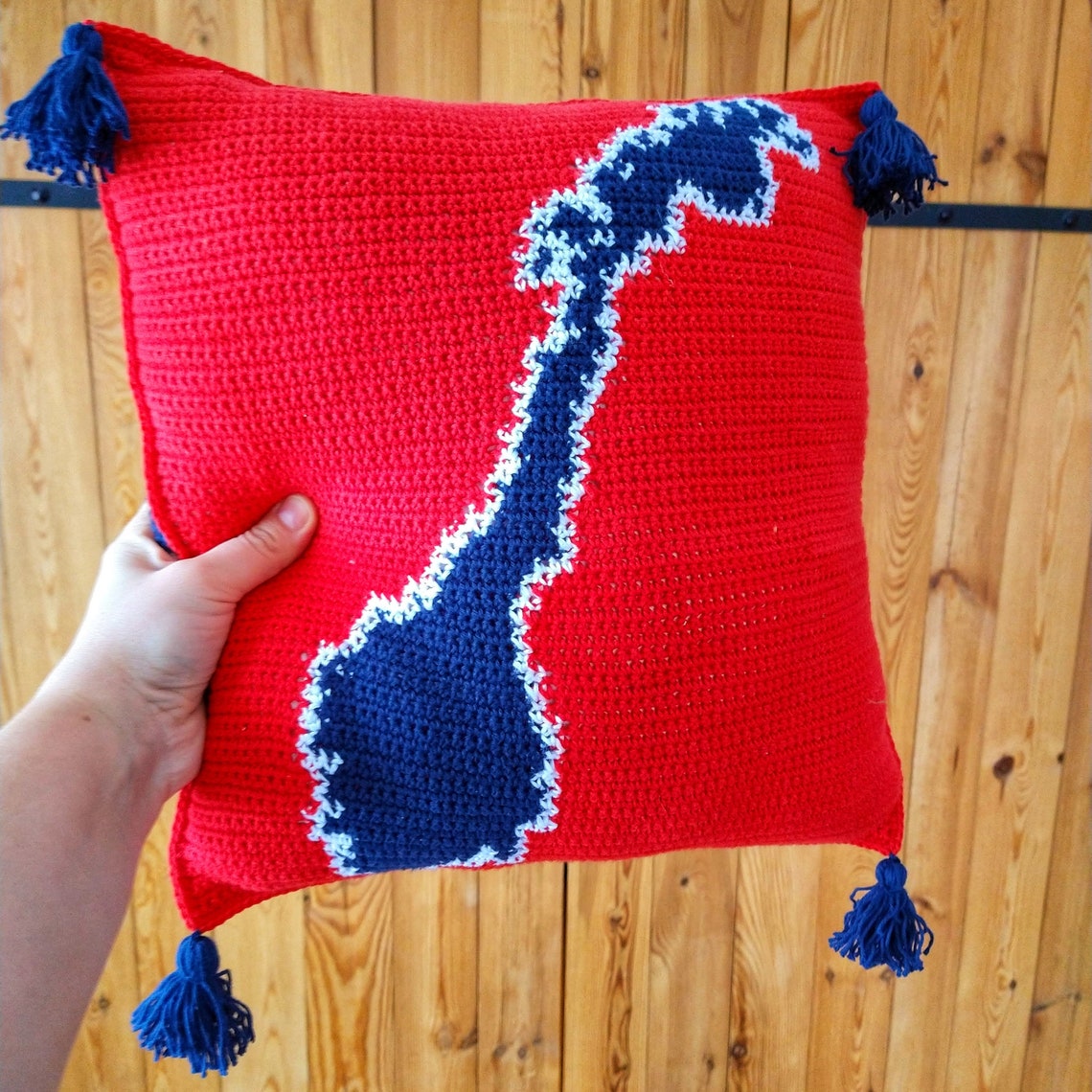 Norway Map Crochet Pillow Cover Pattern: Scandinavian Decor (PDF ...