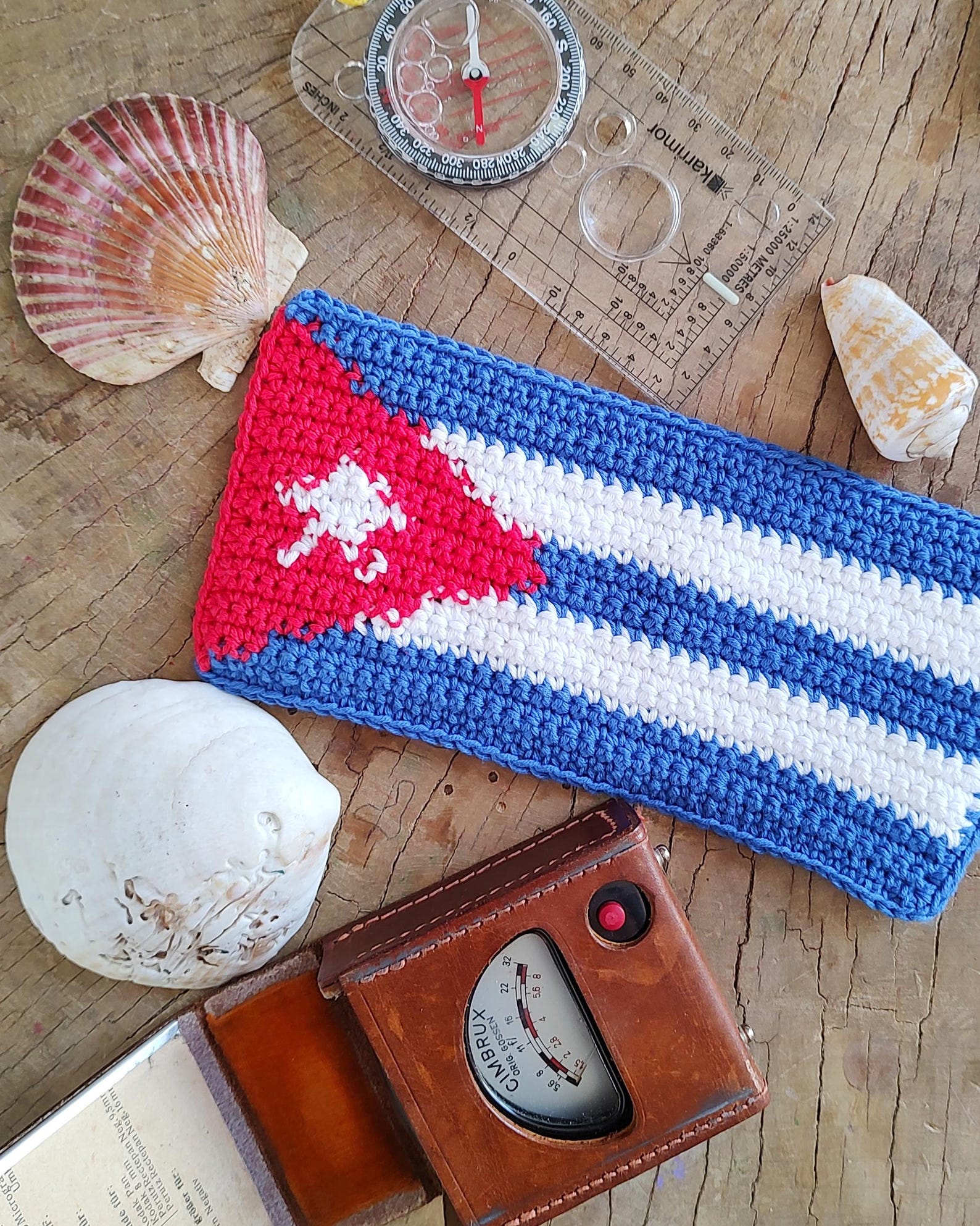 Flag of Cuba Crochet Pattern: Mug Rug, Applique, Bunting (PDF) - Etsy