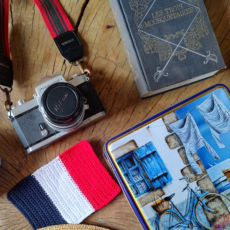 Crochet Pattern: French Flag, Mug Rug, Crochet Applique, Flag of France ...