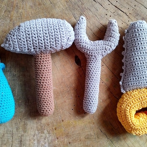 Crochet Toy Tools Set: Amigurumi Hammer, Saw, Wrench, Screwdriver (PDF ...