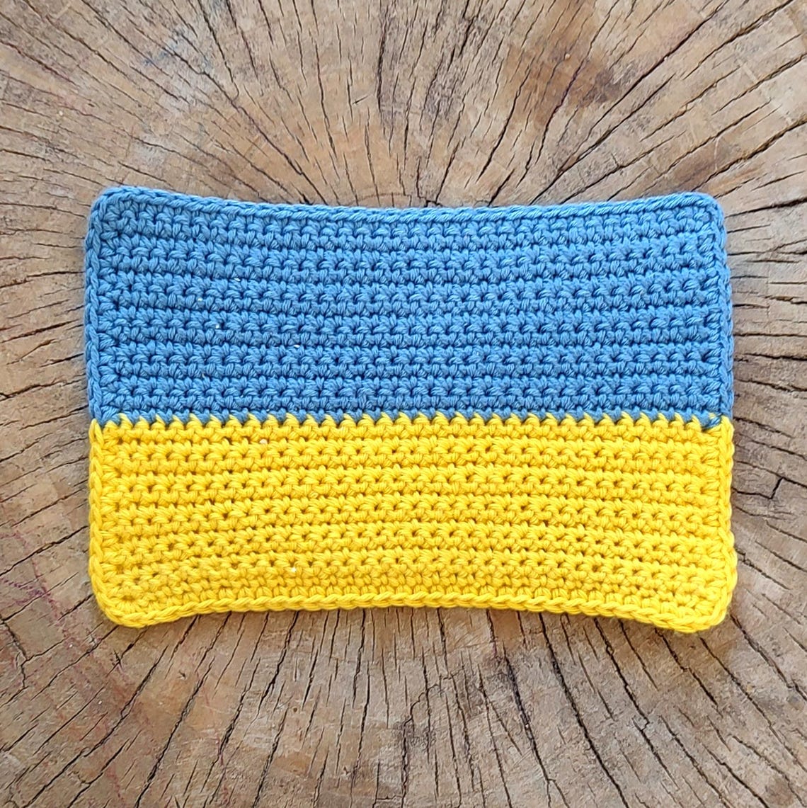 Crochet Pattern: Flag of Ukraine, Use It as Backpack Patch, Mug Rug ...