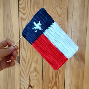 Crochet Pattern: Texas State Flag, Lone Star Flag, Lone Star State, US ...