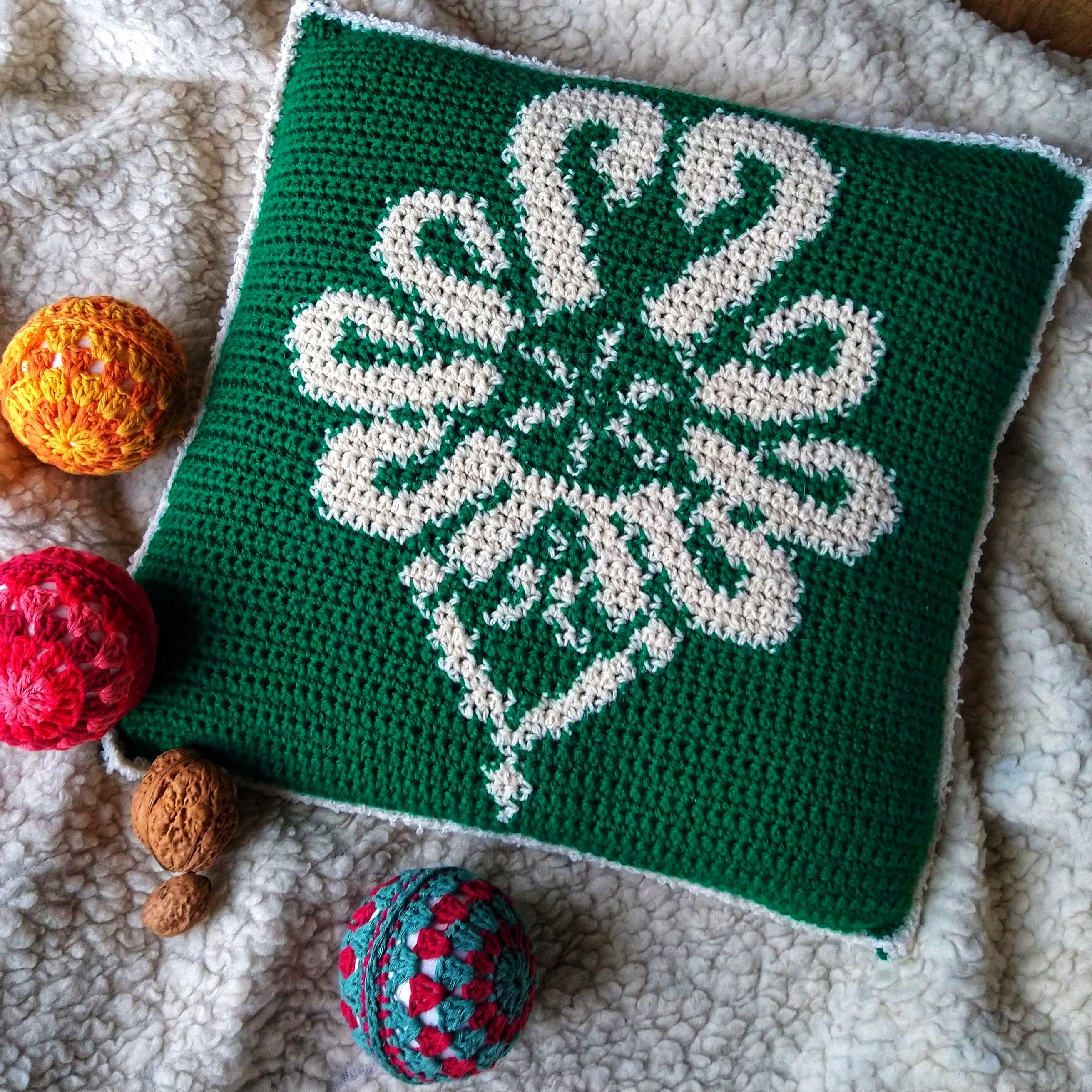 Crochet Pillow Cover Pattern: Polish Folk Art Parzenica (PDF) - Etsy