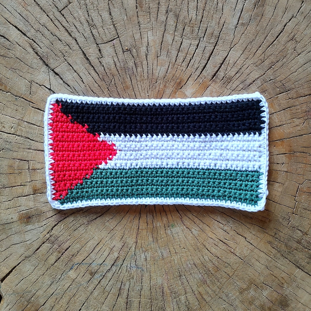 Crochet Pattern: Palestinian Flag, Crochet Applique, Flag of Palestine ...