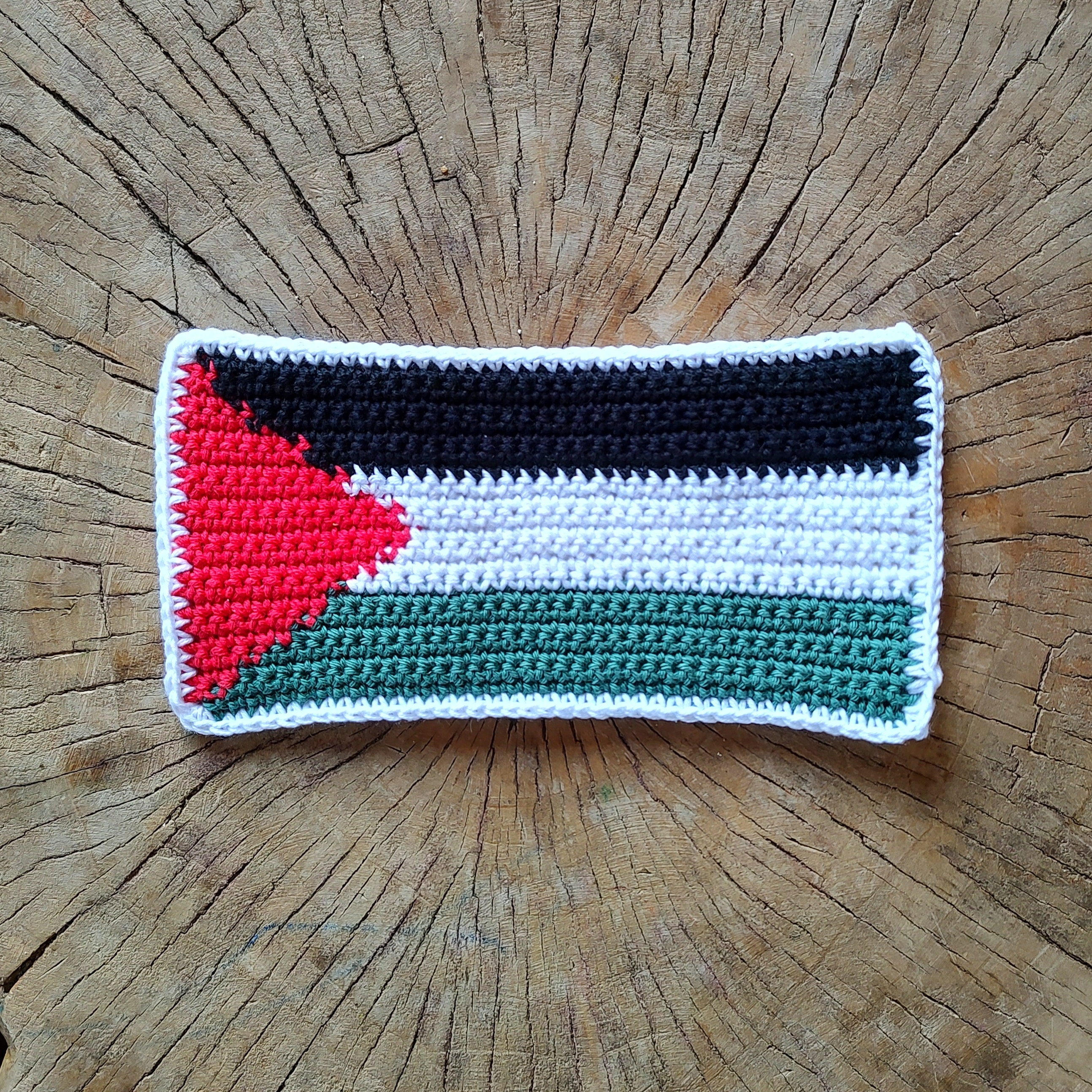 Crochet Pattern: Palestinian Flag, Crochet Applique, Flag of Palestine, Bunting Flag, Travel ...